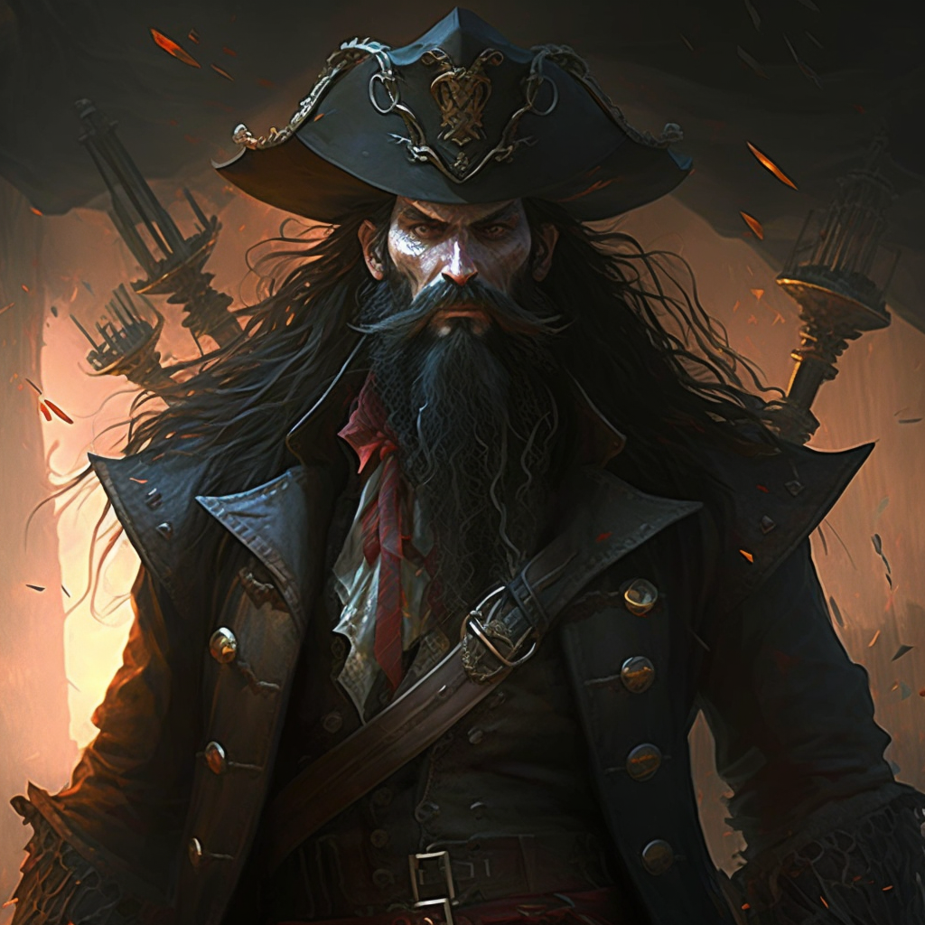 Npc, Edward Teach "The Dread Pirate Blackbeard: Terror Of The High Seas ...