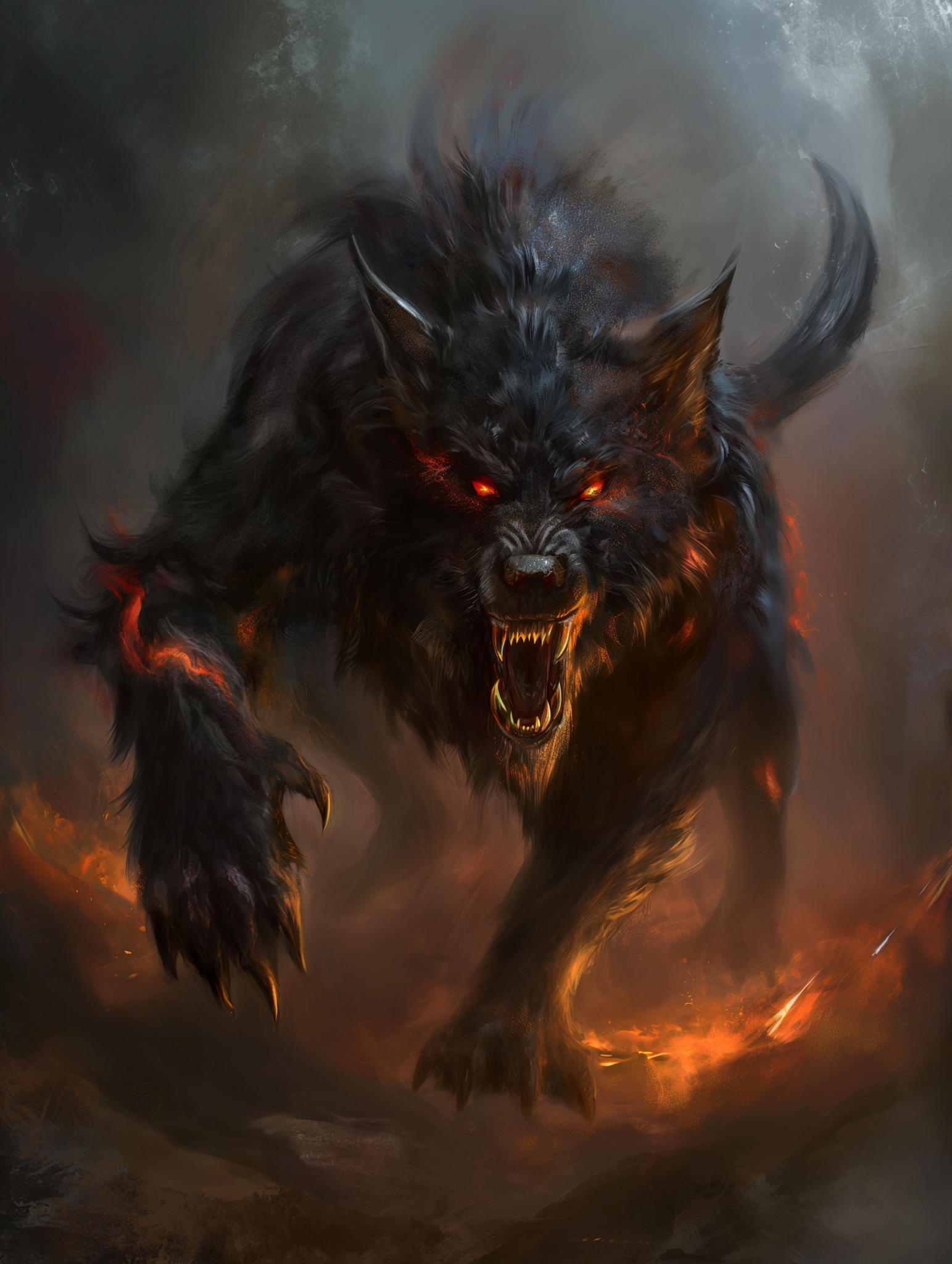 Monster, Fiendish Dire Wolf | Fantasy I Sci-Fi I Books I Films I World ...