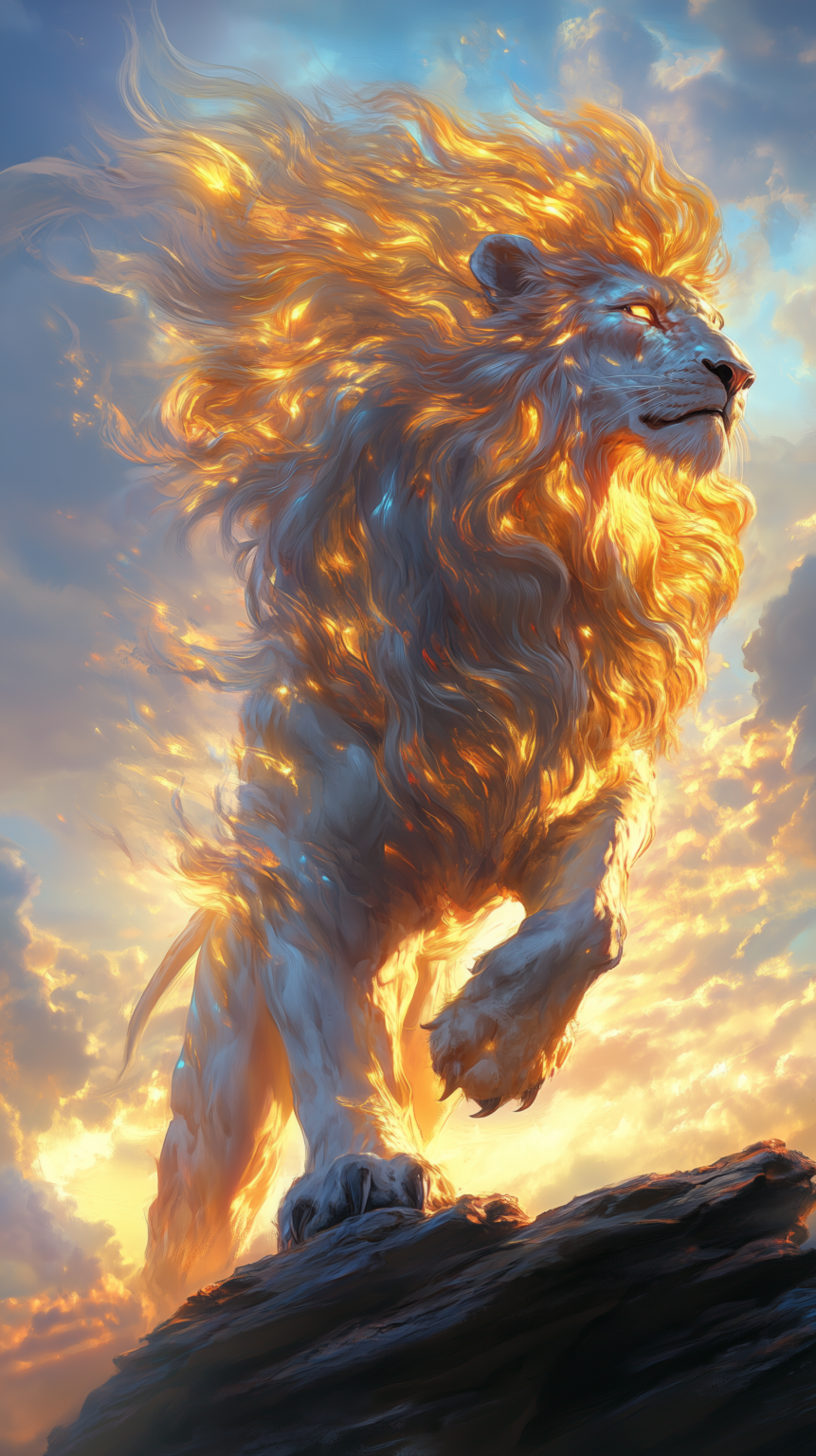 Celestial Dire Lion | Fantasy I Sci-Fi I Books I Films I World Building