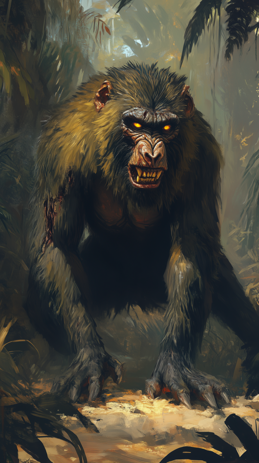 "The Jungle's Fury: Dinopithecus (Dire Baboon), Lord Of The Shadows ...