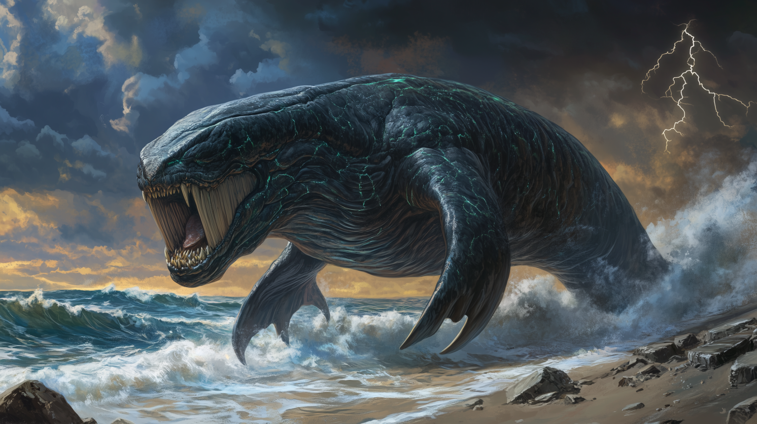 Monster, Thalassic Behemoth, Scourge Of The Abyssal Depths | Fantasy I ...