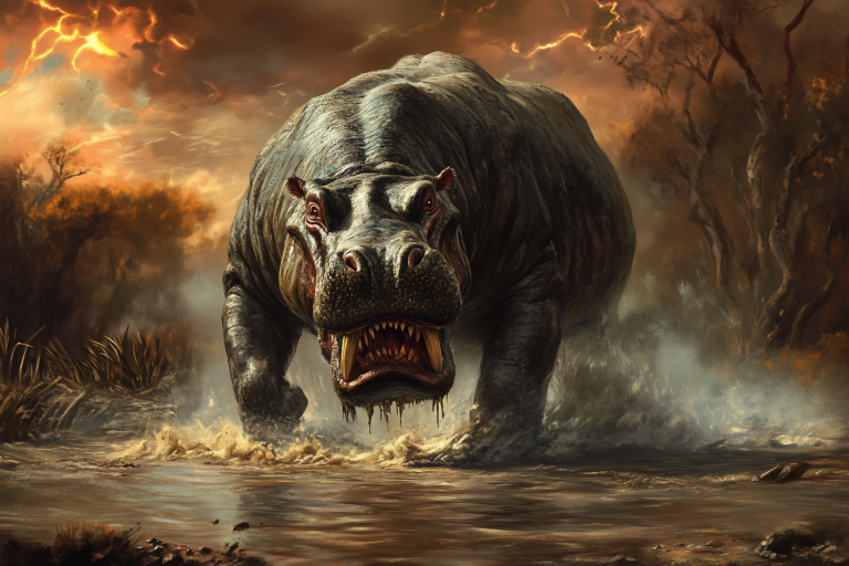 Monster, Dire Hippopotamus, (Antiquus, Behemoth, Gorgops) | Fantasy I ...
