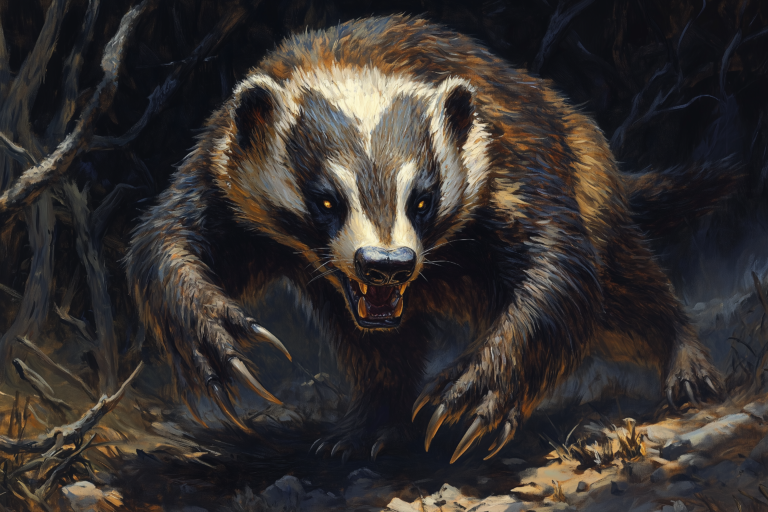 Monster, Dire Badger, The Burrowed Fury | Fantasy I Sci-Fi I Books I ...