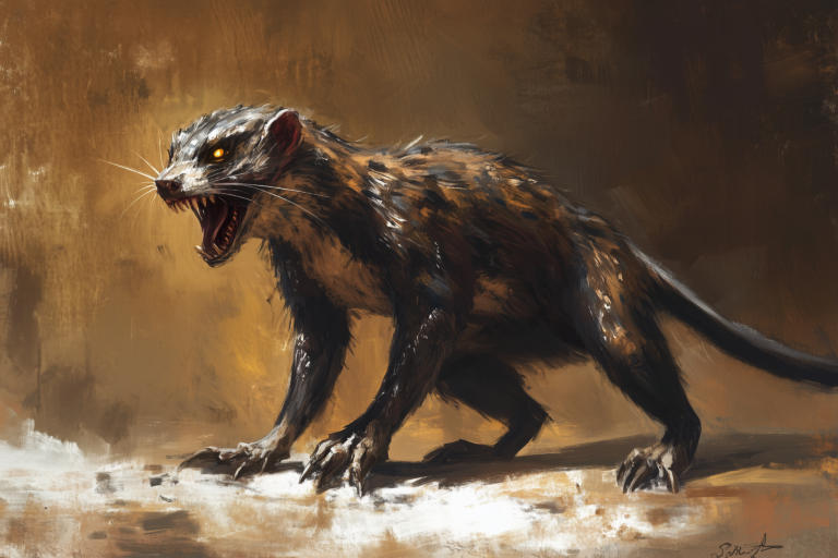 Monster, Dire Weasel, "The Moonlit Stalker" | Fantasy I Sci-Fi I Books ...