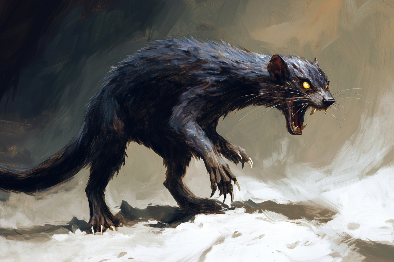 Monster, Dire Weasel, "The Moonlit Stalker" | Fantasy I Sci-Fi I Books ...