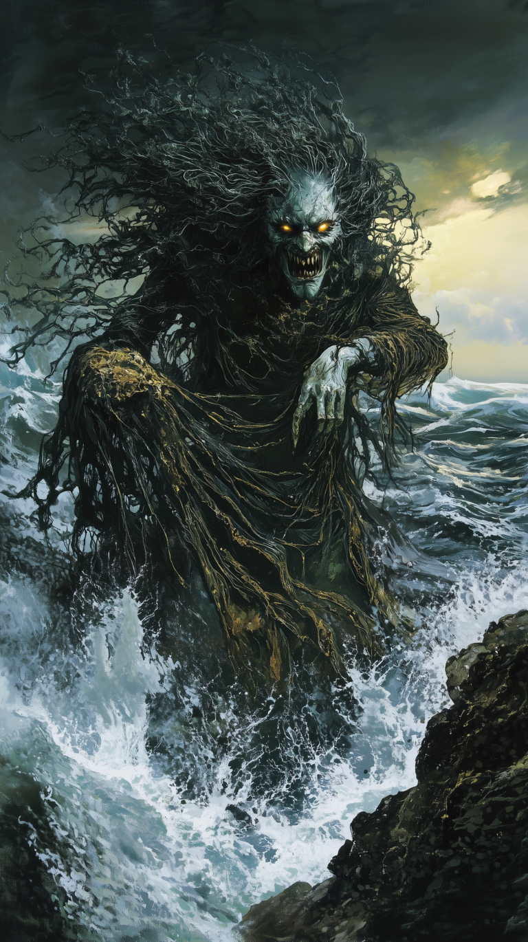 Monster, Sea Hag, "The Drowned Crone: Mistress Of The Tides" | Fantasy ...