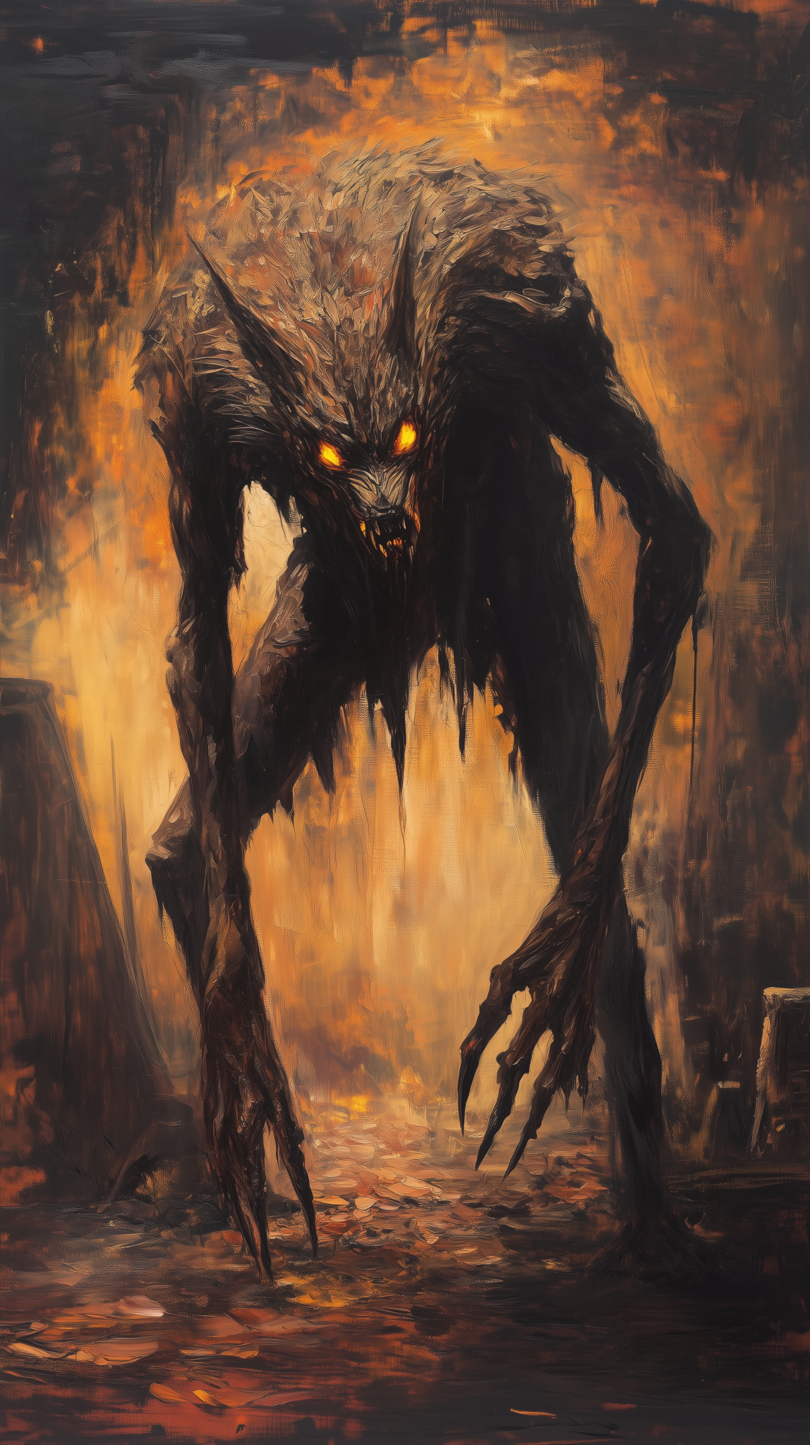Monster, Daemon, Meladaemon, Harbinger Of Famine's Hunger | Fantasy I ...