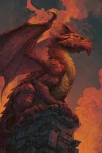 Monster, Fire Drake, "Heart Of The Furnace" | Fantasy I Sci-Fi I Books ...