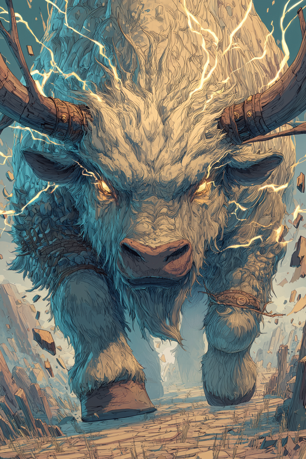 Monster, Hadhayosh, The Celestial Ox Of Judgment | Fantasy I Sci-Fi I ...