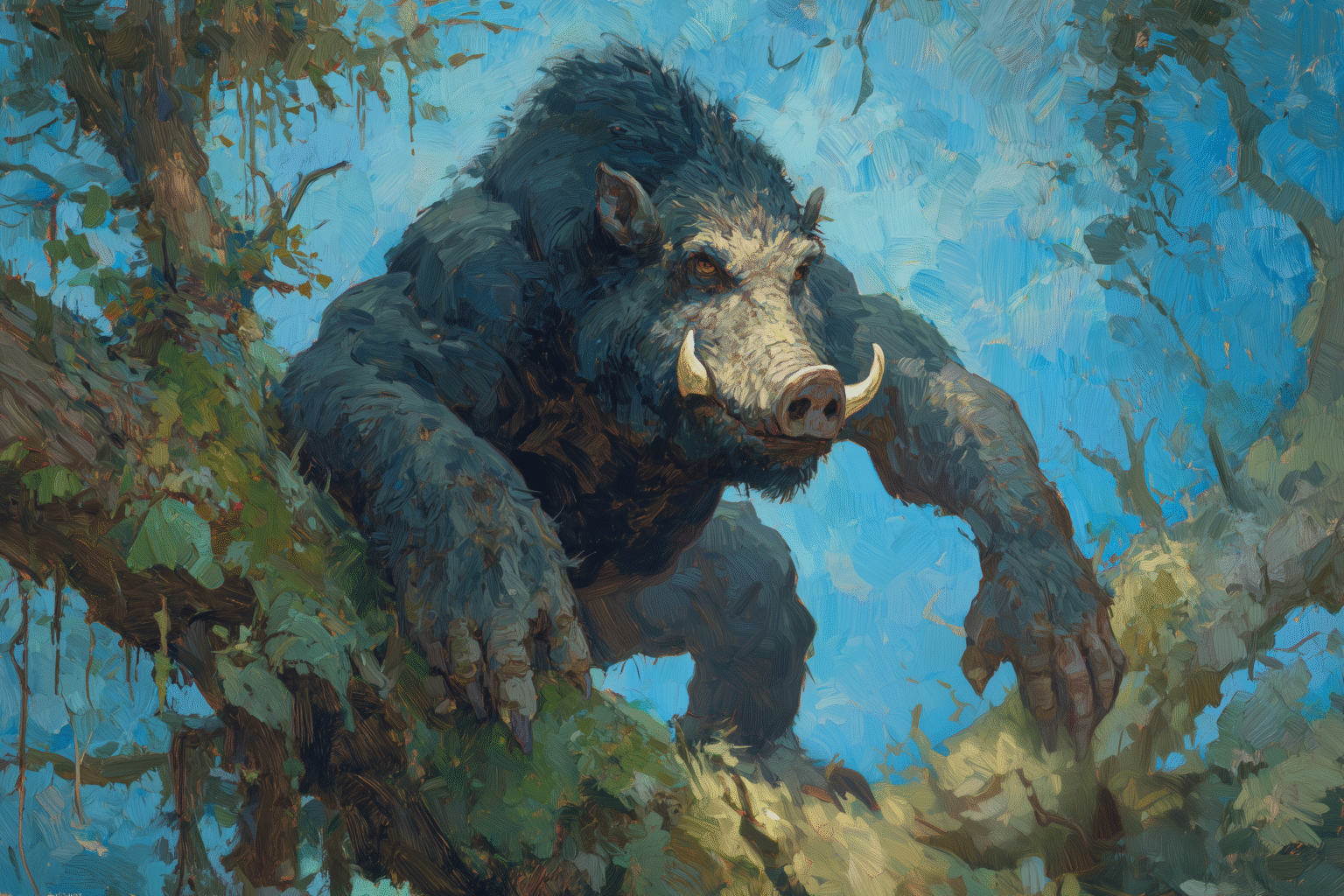 Monster, Nependis, The Boar-Ape Of The Canopy Dread | Fantasy I Sci-Fi ...