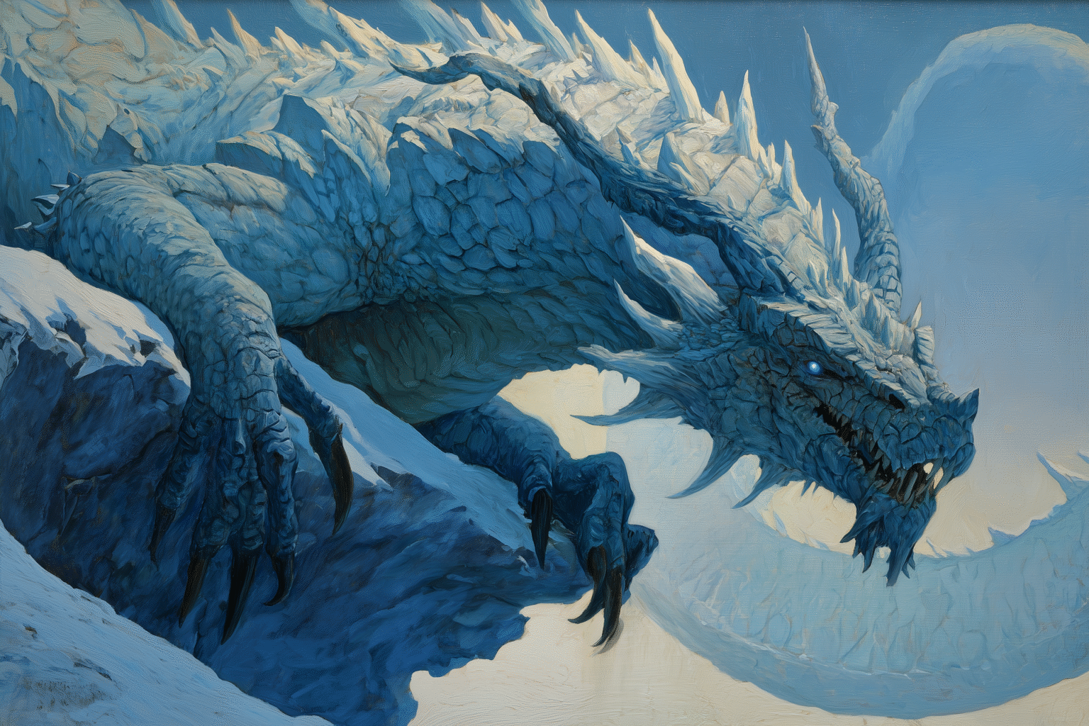 Monster, Frost Linnorm, Herald Of The Endless Winter | Fantasy I Sci-Fi ...