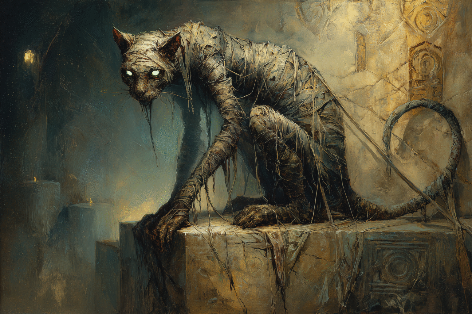 Monster, “Mummified Cat: The Eternal Feline Guardian Of Tombs And ...