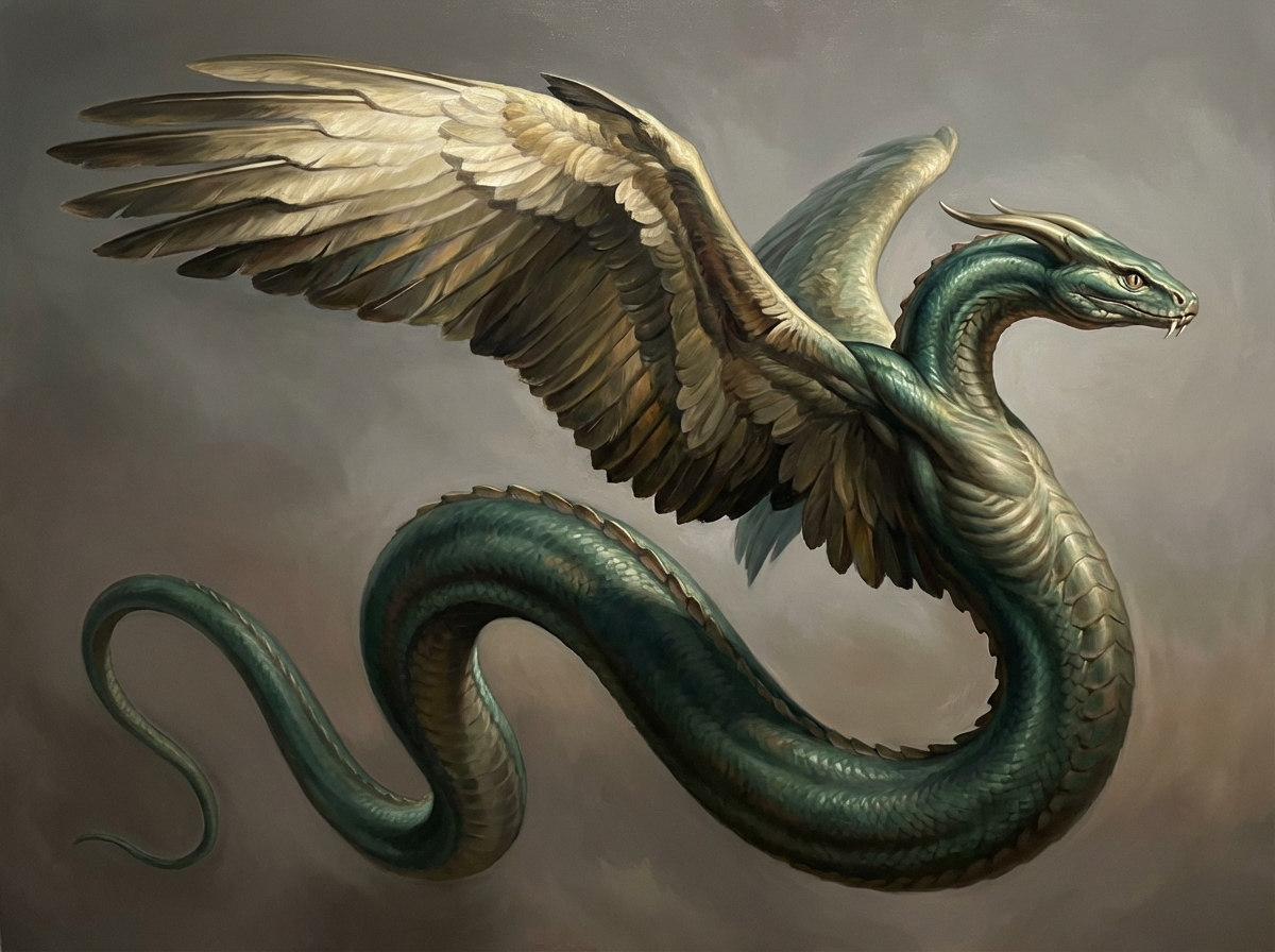 Monster, Amphiptere, The Sky-Serpent Of Silent Death | Fantasy I Sci-Fi ...
